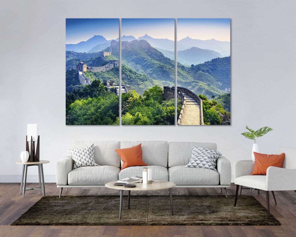 Great Wall of China Stylish Wall Art Great Wall China Modern Painting ...