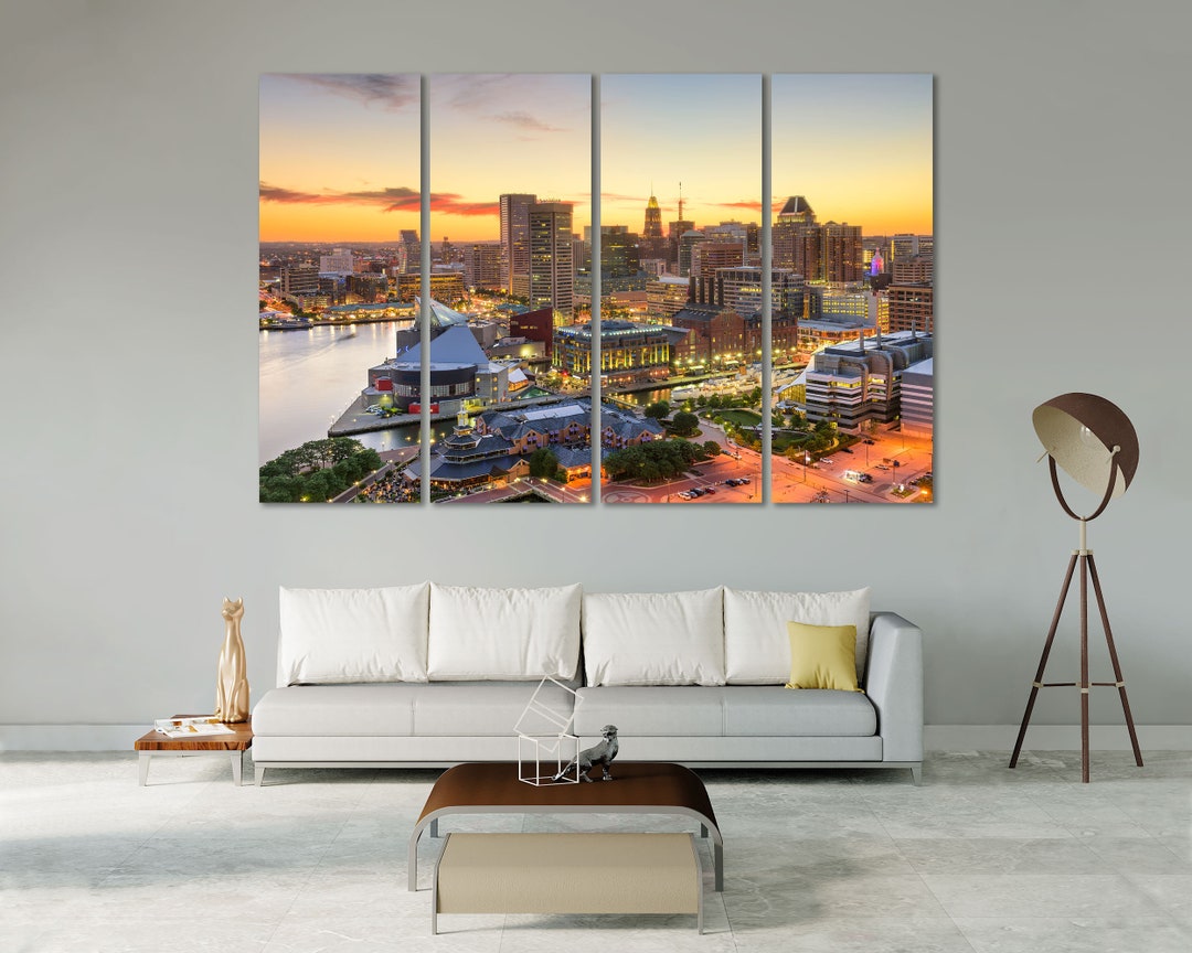Baltimore Very City at Sunset Baltimore Stylish Original Decor ...