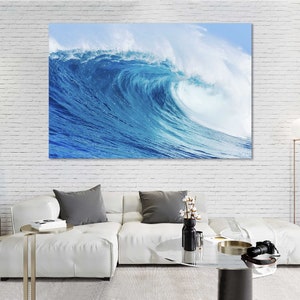 Wave Home Interiors Wall Decor Wave Framed Wall Art Sea Wave Trendy ...