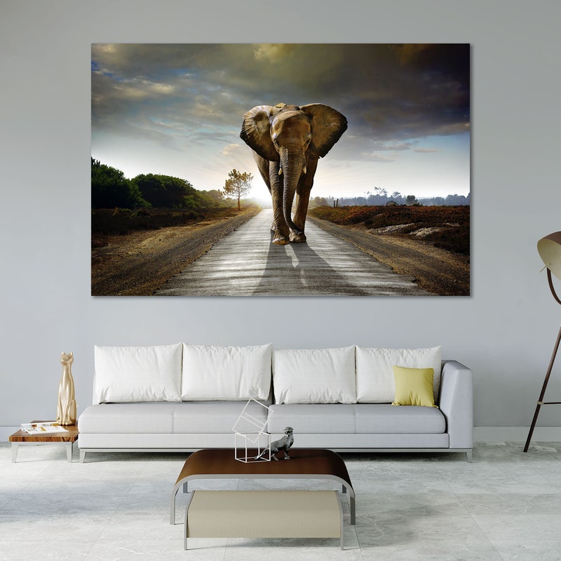 Elephant Canvas - Etsy