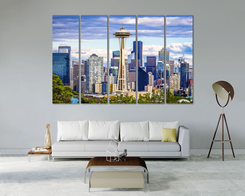 Seattle Downtown Printing Art Wall Seattle Office Artwork Ideas Seattle ...