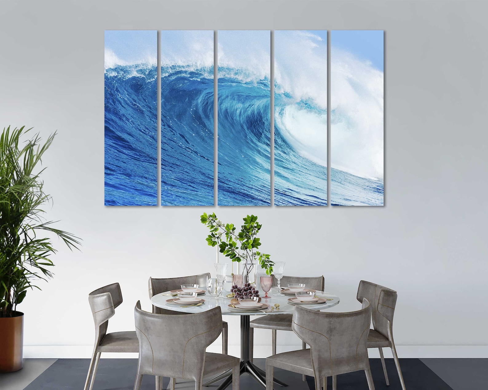 Wave Home Interiors Wall Decor Wave Framed Wall Art Sea Wave | Etsy