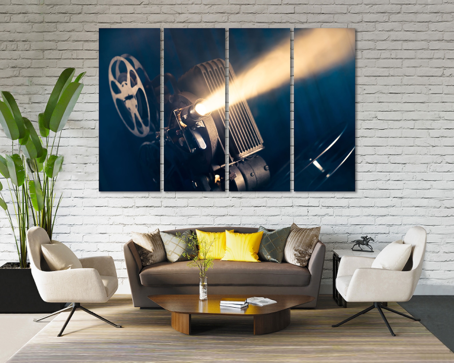 Movie Projector Modern Wall Decor Film Bedroom Framed Prints - Etsy