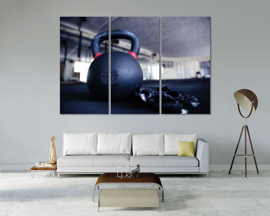 Kettlebell Workout Photography Print – Fitness Gym Wall Art | Strength ...