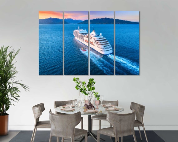 Cruise Ship Stylish Wall Art for Home Water Transport - Etsy