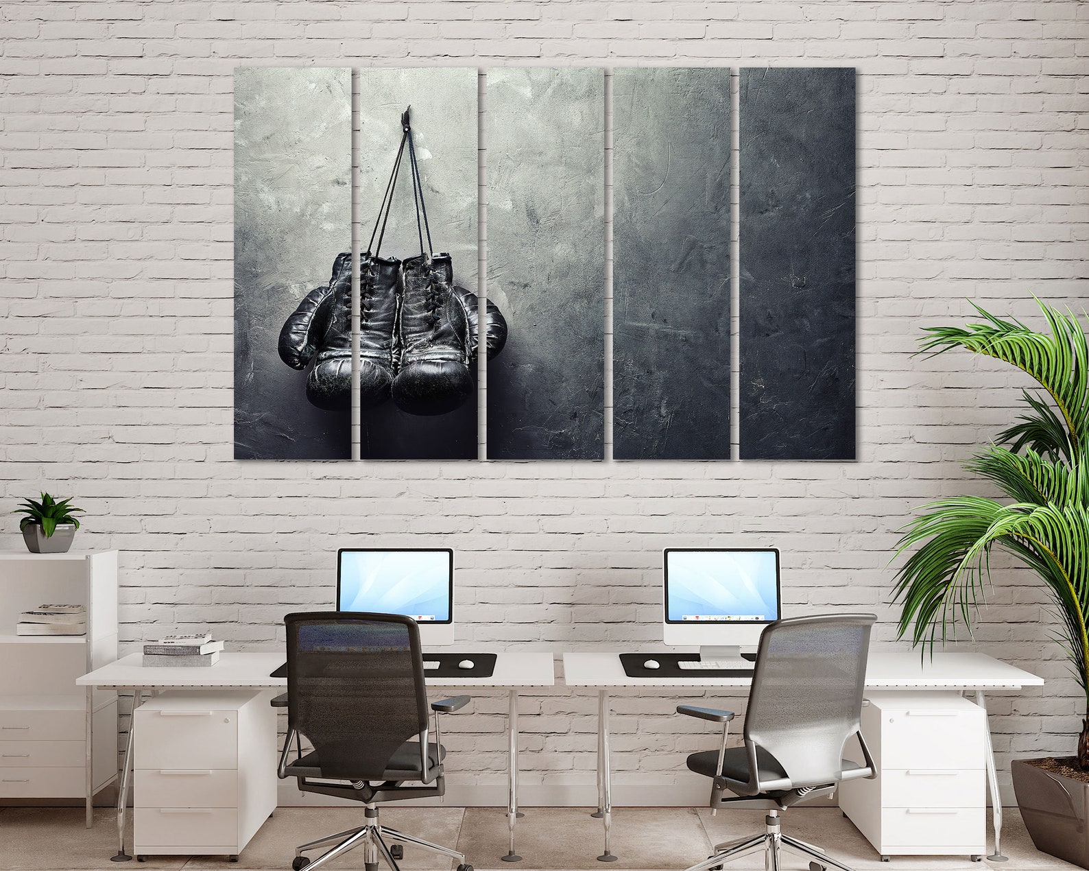 Boxing Gloves Canvas Wall Art Ideas Boxing Room Wall Decor - Etsy