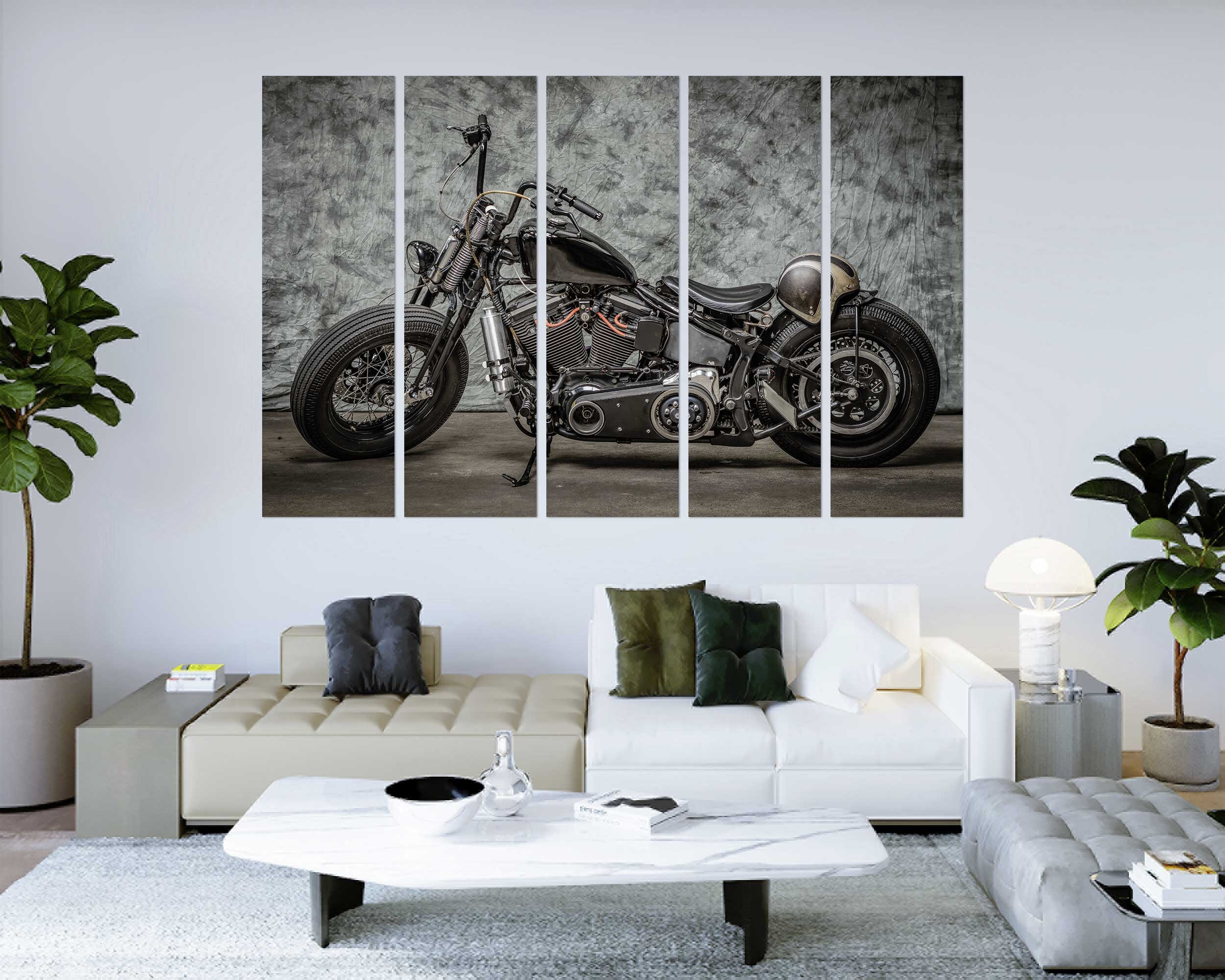 Vintage Motorcycle Photography Print – Retro Chopper Garage Art - Etsy
