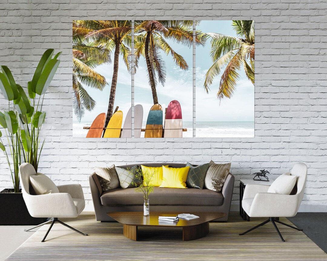 Surfing Cool Wall Decorations Surfboards Gifts Wall Art Beach Landscape ...
