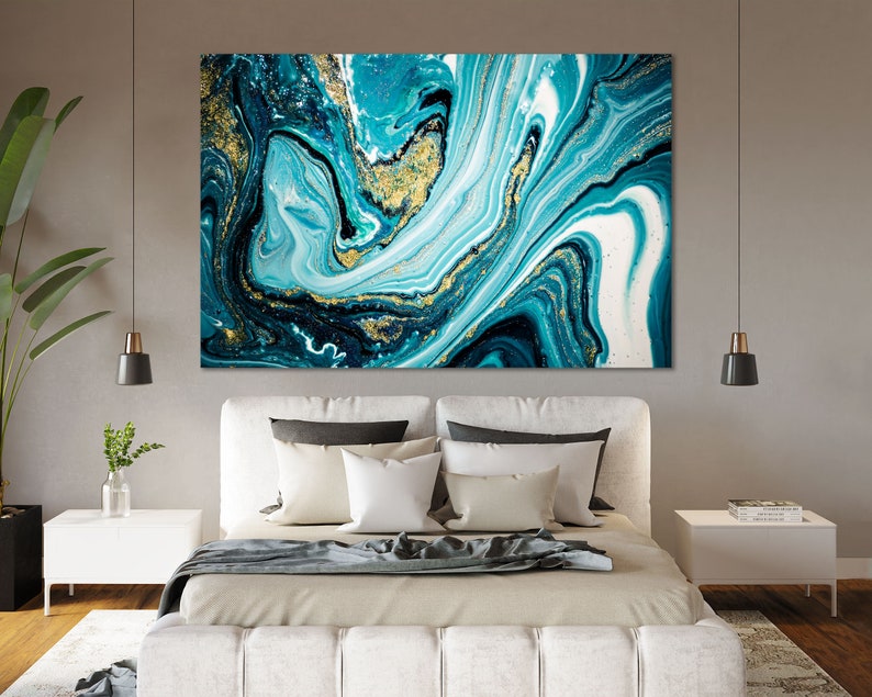 Modern Acrylic Abstract Art Acrylic Abstract Decor for Extra | Etsy