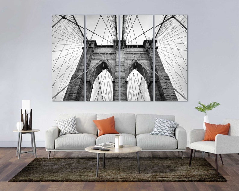 Brooklyn Bridge Modern Wall Decor for Home Brooklyn Bridge | Etsy