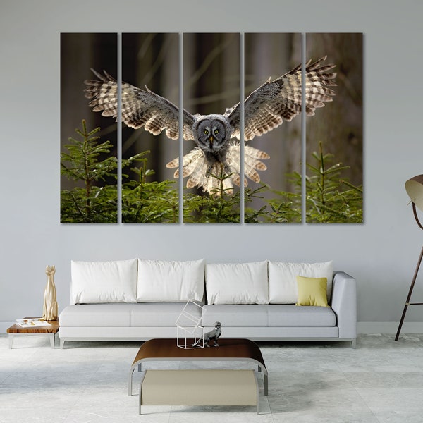 Owl Canvas Painting - Etsy