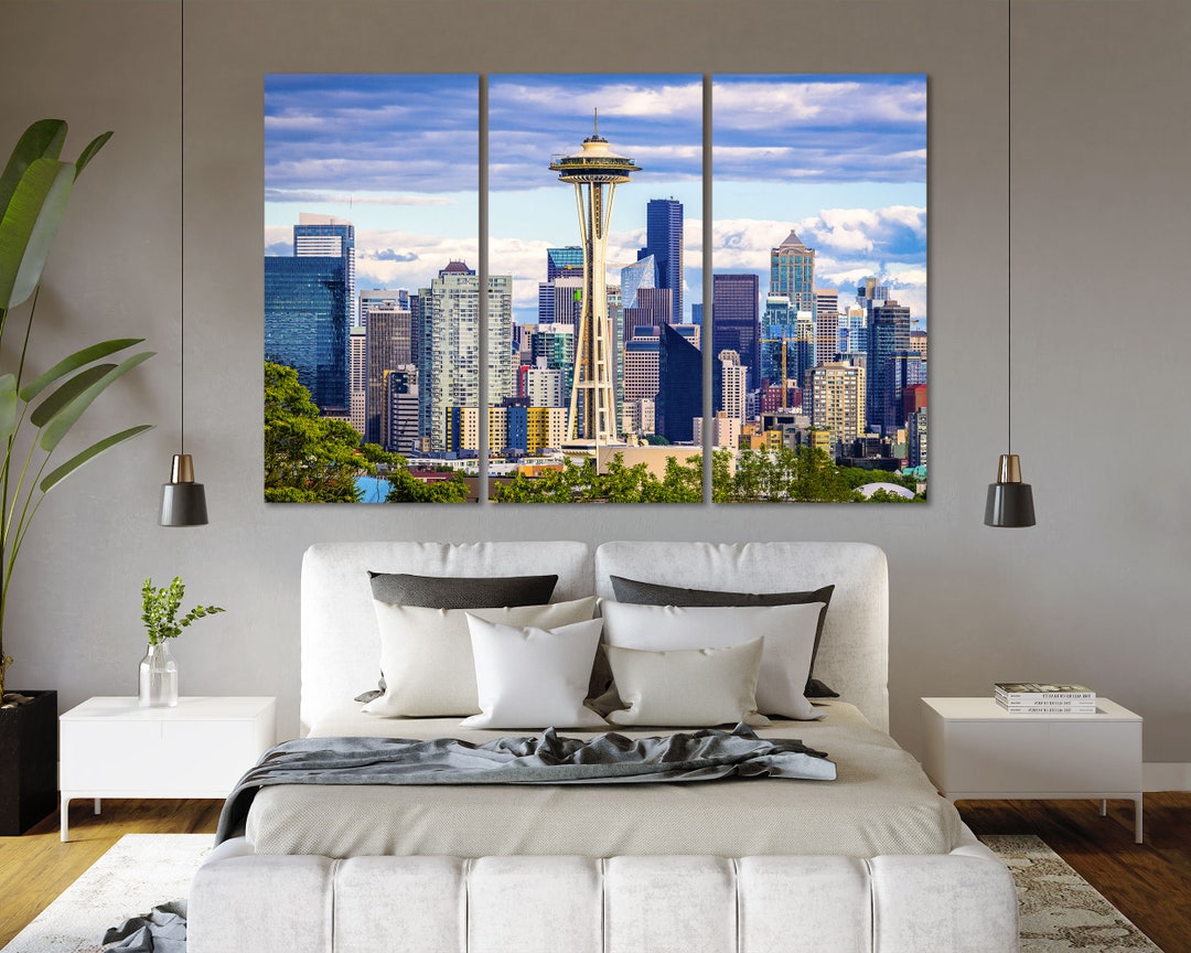 Seattle Downtown Printing Art Wall Seattle Office Artwork Ideas Seattle ...