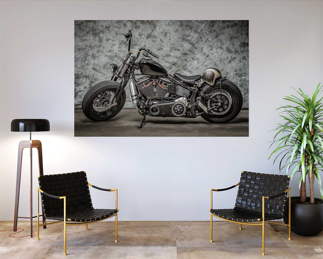 Vintage Motorcycle Photography Print – Classic Bike Wall Art | Retro ...