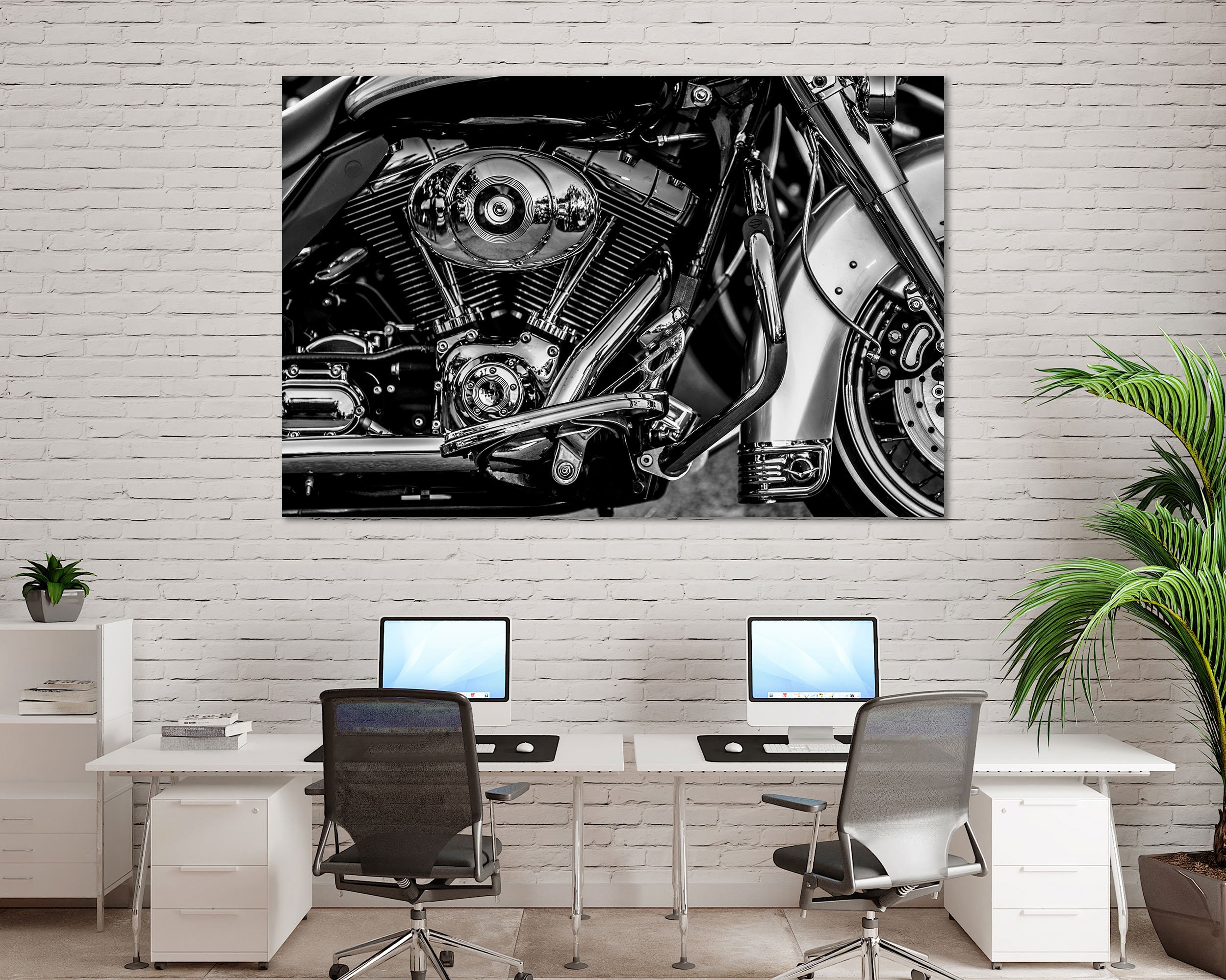 Motorcycle Cool Wall Art Motorcycle Black And White Print Art | Etsy