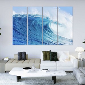 Wave Home Interiors Wall Decor Wave Framed Wall Art Sea Wave Trendy ...