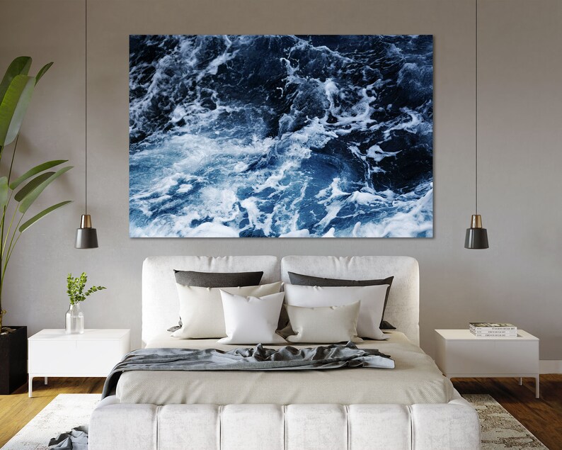 Sea Waves Modern Wall Decor Ocean Waves Stylish Wall for Home - Etsy