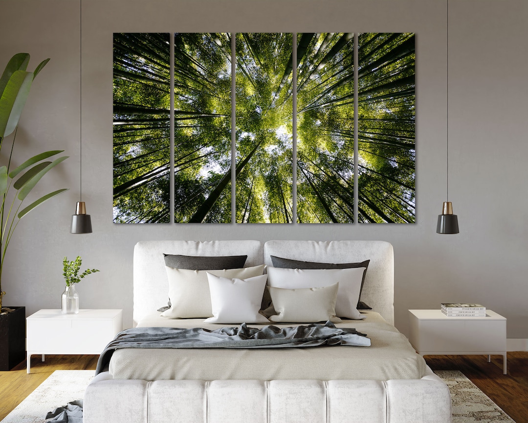 Tree Crowns Original Wall Decor Trees Wall Paintings Art Forest ...
