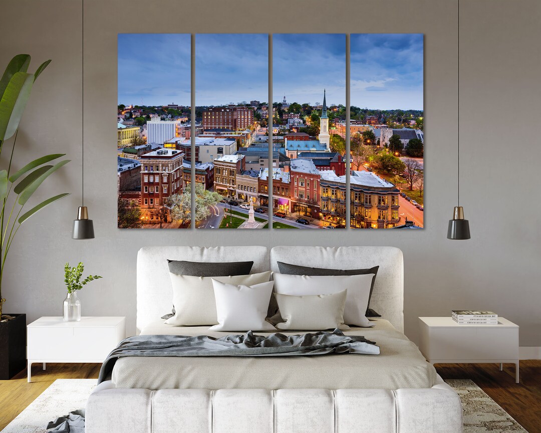 Macon Cityscape Print Wall Decor Macon Modern Wall Art Macon Wall ...