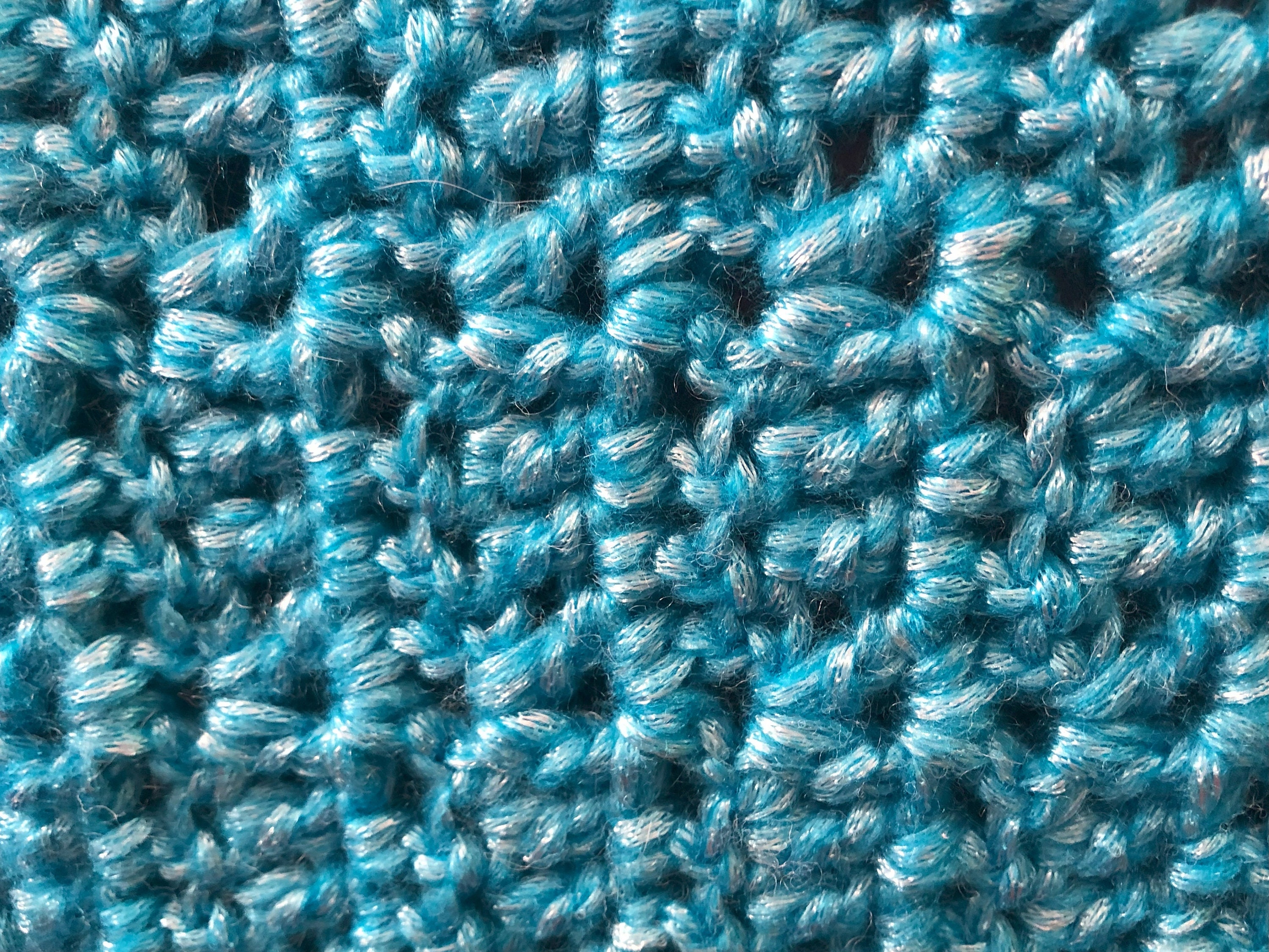 Blue Shimmer Crocheted Afghan Blanket - Etsy