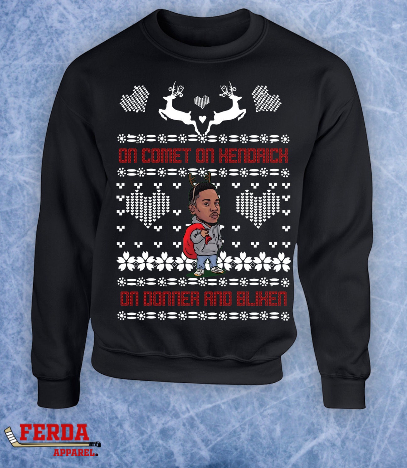 Kendrick Lamar King Kendrick Ugly Christmas Sweater Kung Fu Kenny Xmas ...