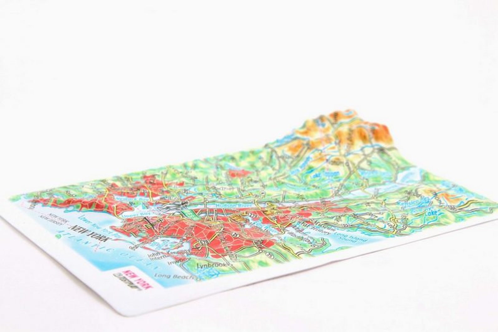 New York City Raised Relief Map, (4″ X 6″) - Etsy