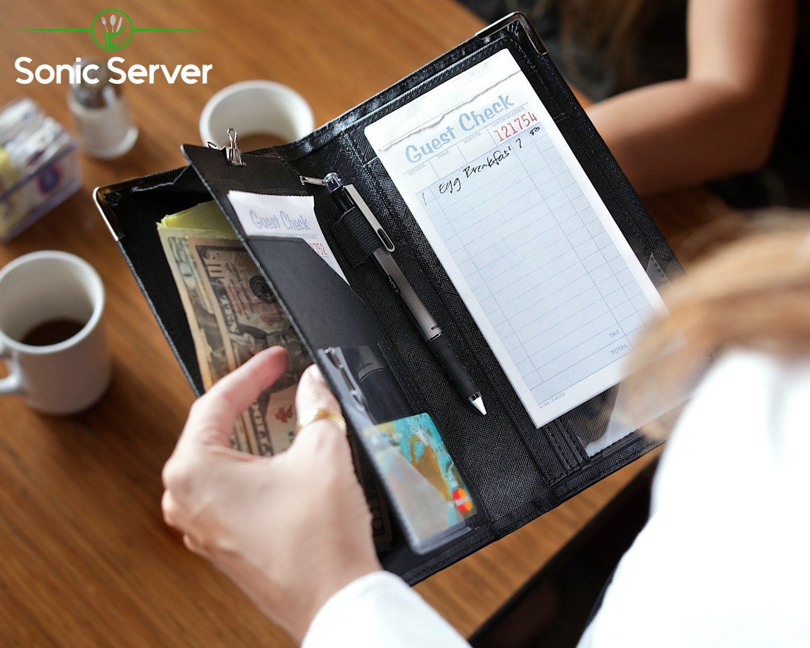 Sonic Server 5x9 11-pocket Server Book Organizer Double Magnetic ...