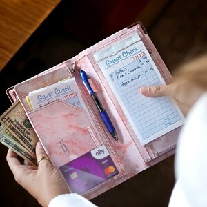 Sonic Server® Marble Style Server Book for Restaurant Waitress - Etsy