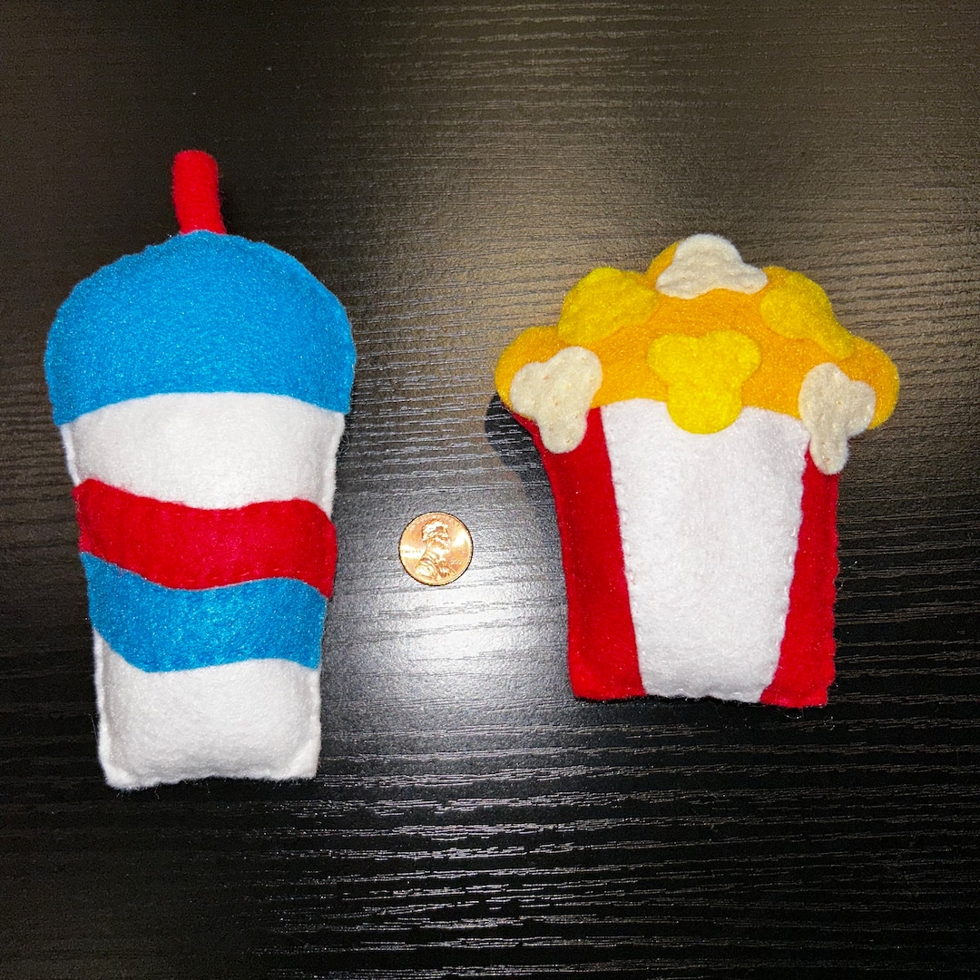 2 Pack Buttered Popcorn and Blue Raspberry Ice Slushie Cat Toy catnip ...