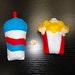 2 Pack Buttered Popcorn and Blue Raspberry Ice Slushie Cat Toy catnip ...