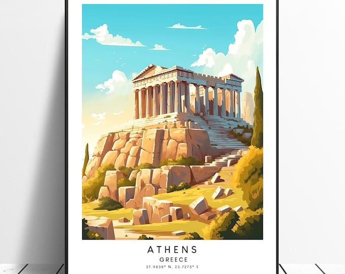 Athens Parthenon Poster, Parthenon Acropolis, Parthenon Print ...