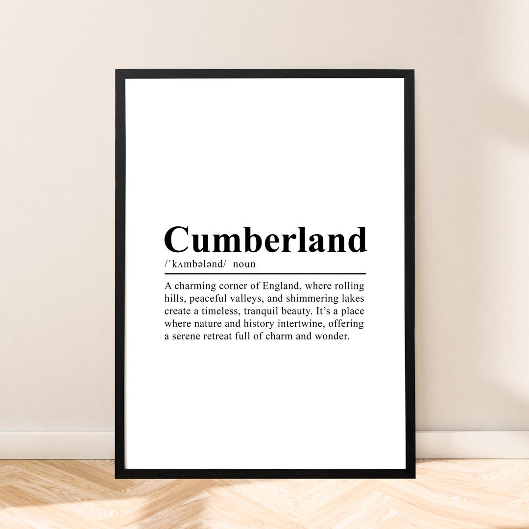 Cumberland Print Cumberland Wall Poster Cumberland Travel Print ...