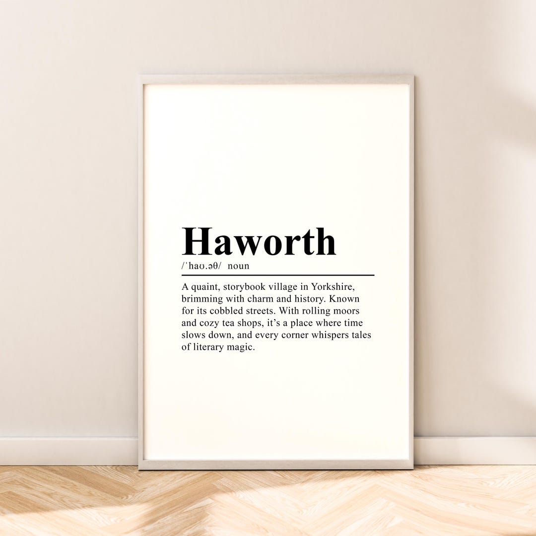 Haworth Travel Print Haworth Wall Poster Haworth Print Haworth Wall Art ...