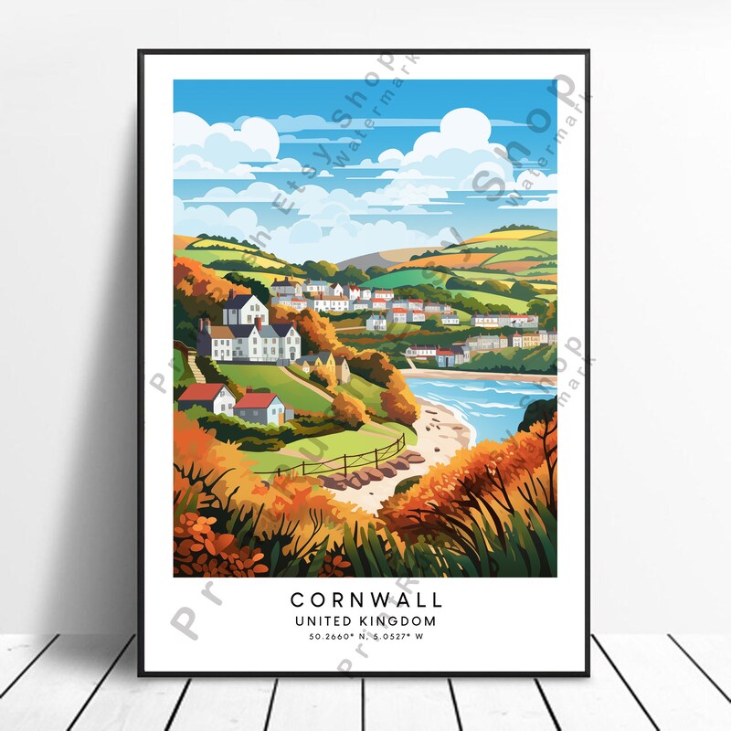 Cornwall Uk - Etsy