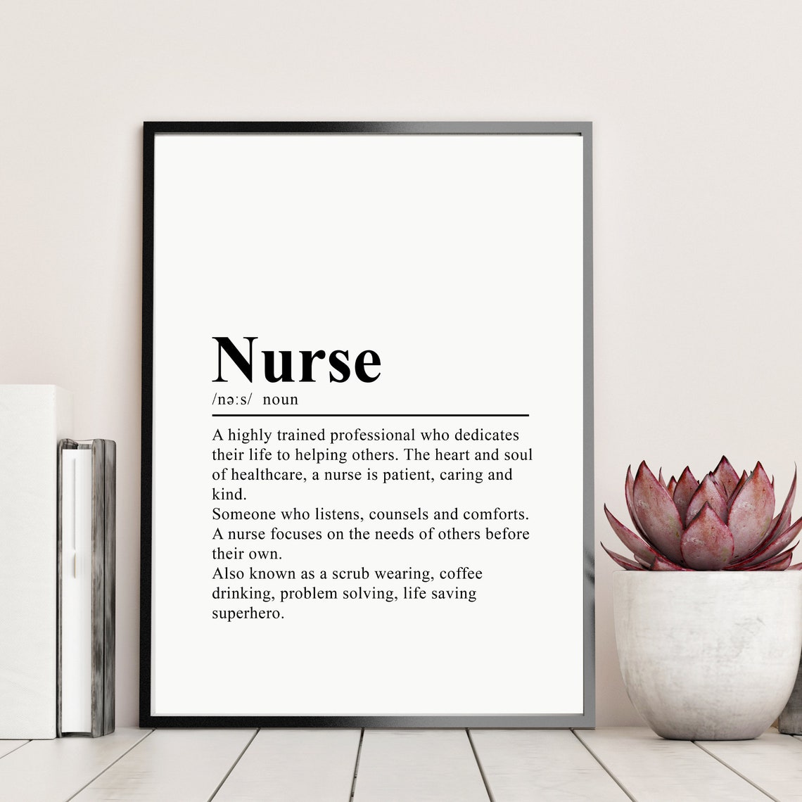 Nurse Definition Print Nurse Definition Poster Nurse Print | Etsy