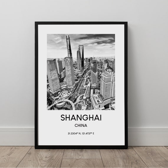 Shanghai Art Print Shanghai Photo AS20M Shanghai Wall Art Shanghai ...
