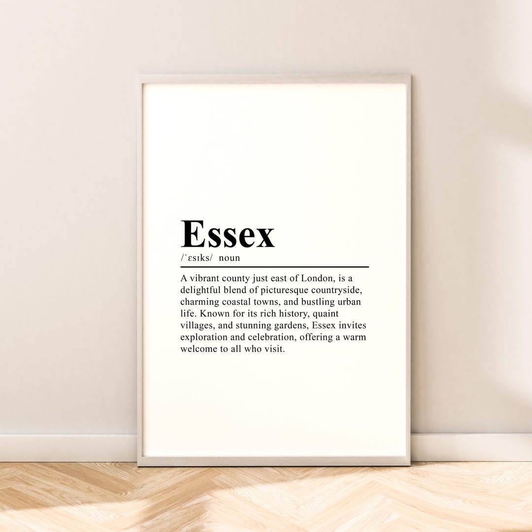 Essex Travel Print Essex Wall Art Essex Poster Essex Print Minimalist ...