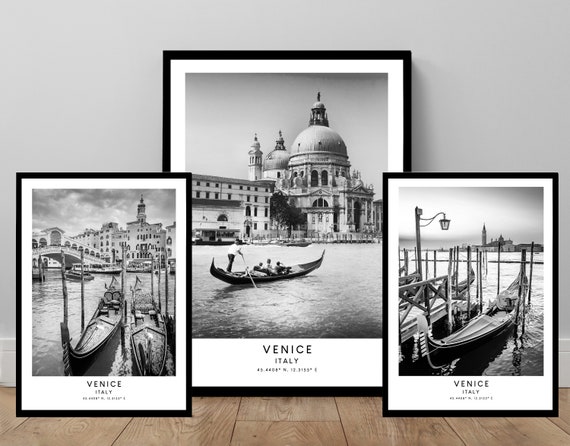 Venice Travel Print Venice Poster Venice Italy Wall Art Venice - Etsy