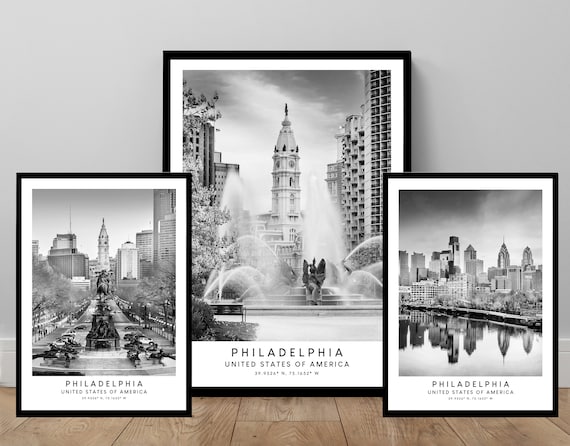 Philadelphia Print Philadelphia Poster Philadelphia Wall Art | Etsy