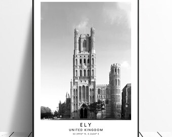 Ely Cathedral Poster - Etsy UK