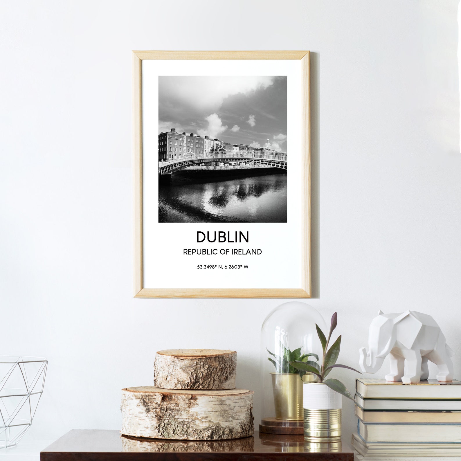 Dublin Print Dublin City Poster Minimalist Dublin Wall Art | Etsy
