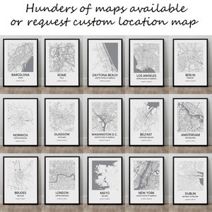 Hartlepool Map Print Hartlepool Map Hartlepool Wall Art Hartlepool ...