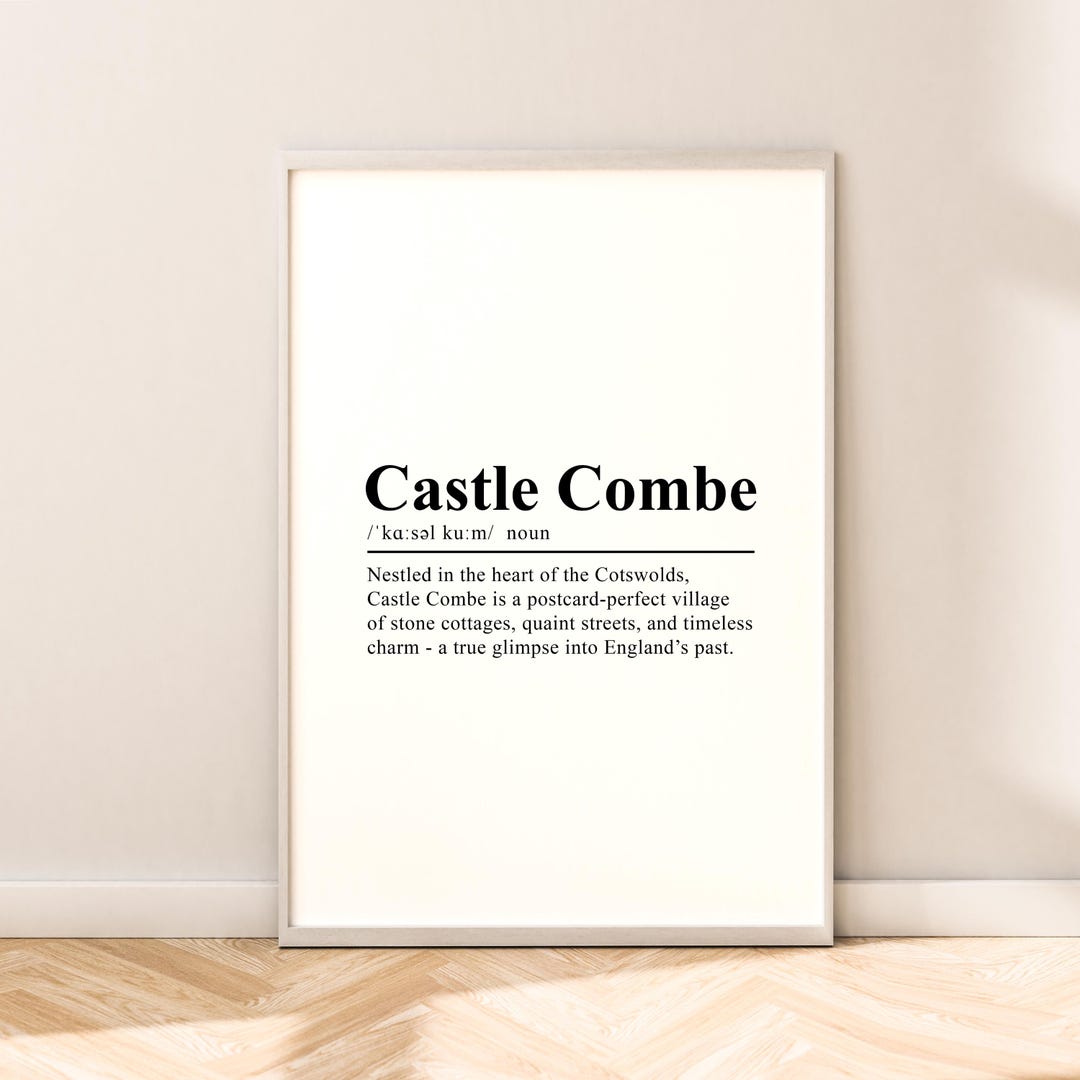 Castle Combe Print Castle Combe Wall Art Castle Combe Poster Castle ...