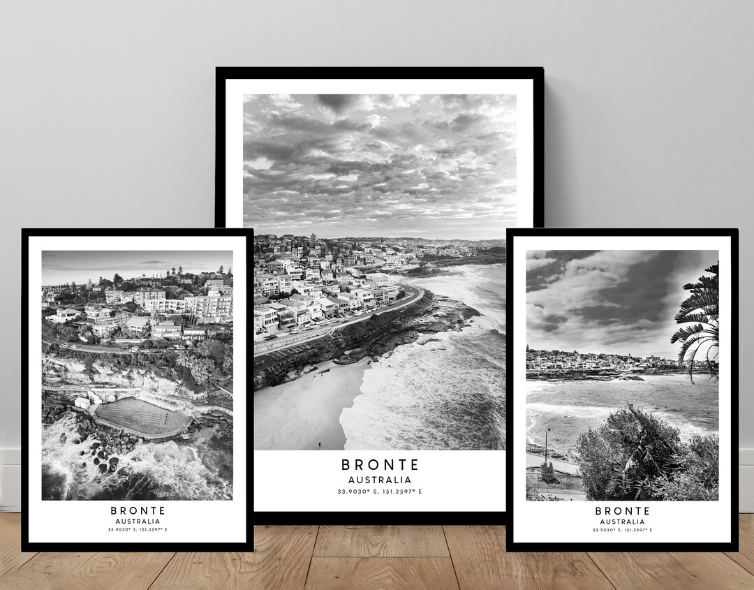Bronte Print Bronte Beach Poster Bronte Wall Art Bronte Travel Print ...