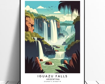Iguazu Falls Brazil Travel Wall Art Poster Print - Etsy