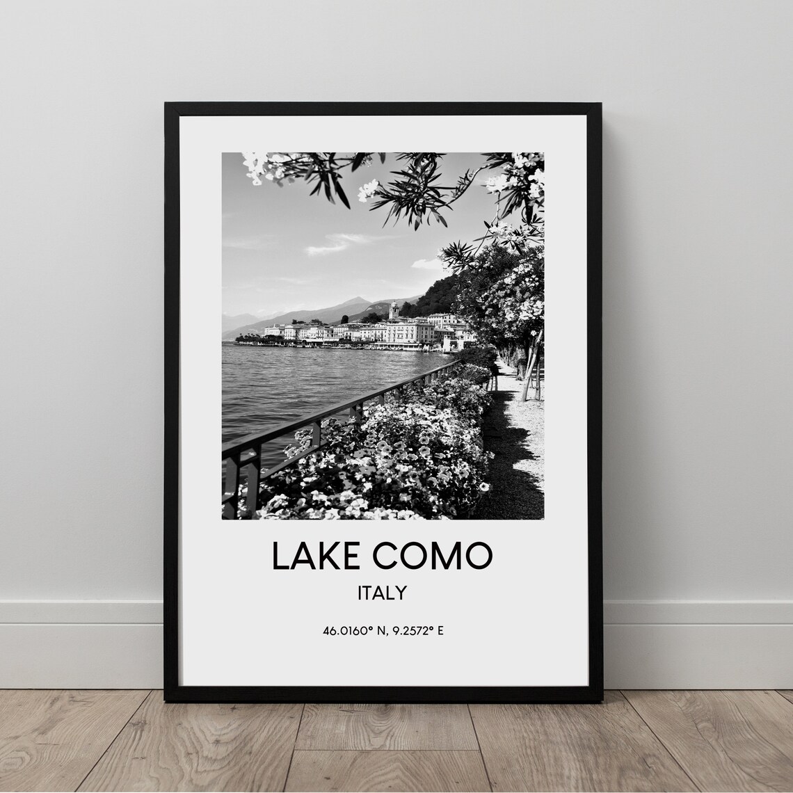 Lake Como Print Lake Como Italy Poster Lake Como Travel Print | Etsy