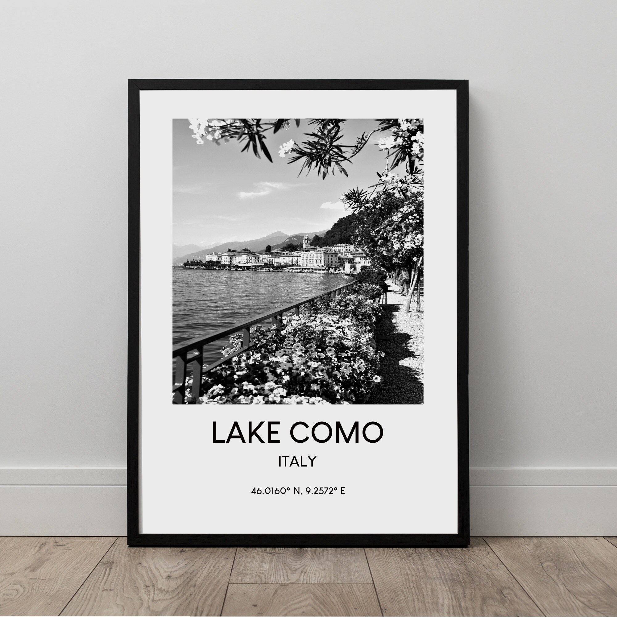 Lake Como Print Lake Como Italy Poster Lake Como Travel Print | Etsy