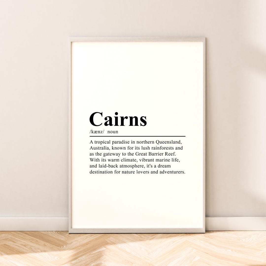 Cairns Travel Print Cairns Wall Art Cairns Poster Cairns Wall Décor ...