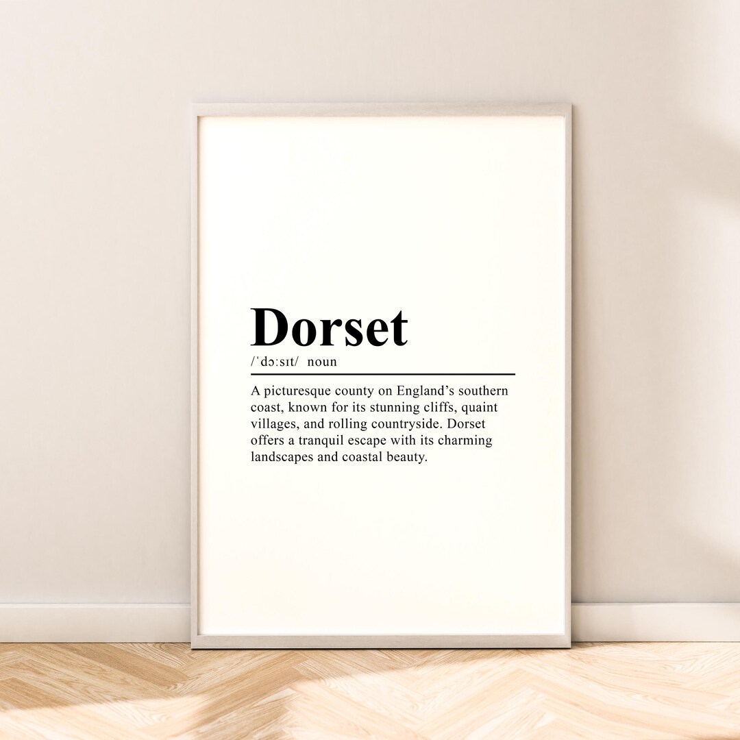 Dorset Travel Print Wall Art Dorset Print Wall Hanging Dorset Poster ...