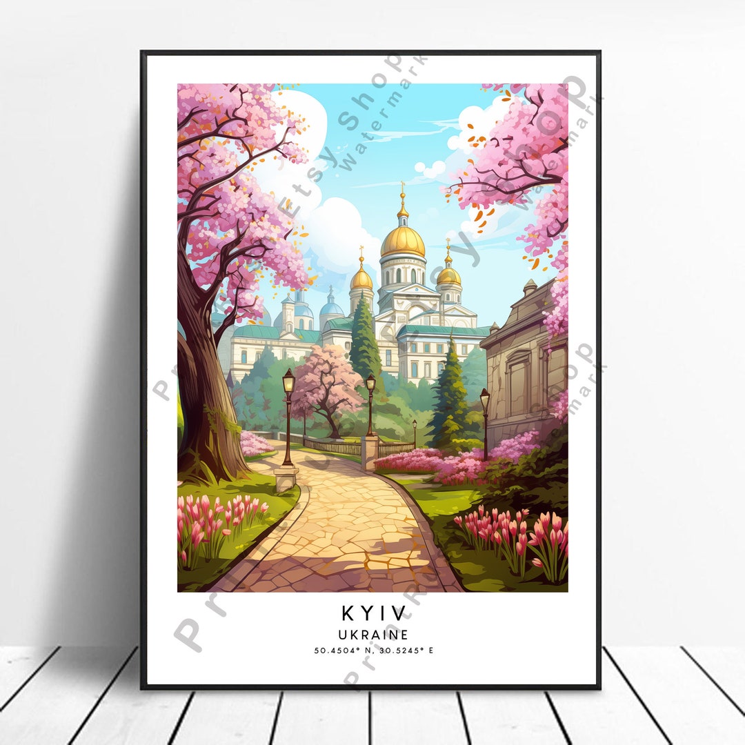 Kyiv Travel Print Kyiv Poster Kyiv Wall Art Kyiv Print Kyiv Ukraine ...