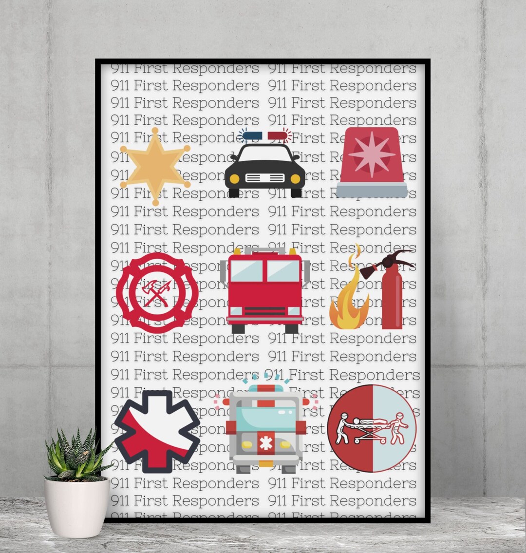 911 DIGITAL DOWNLOAD, Educational Poster, Learning, Classroom, First ...